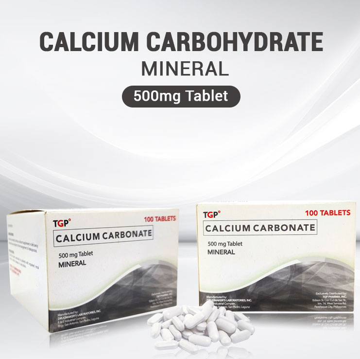 Calcium Carbonate Tablet 500mg 100 Tablets | Lazada PH