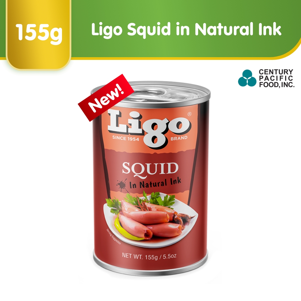 Ligo Squid in Natural Ink 155g | Lazada PH