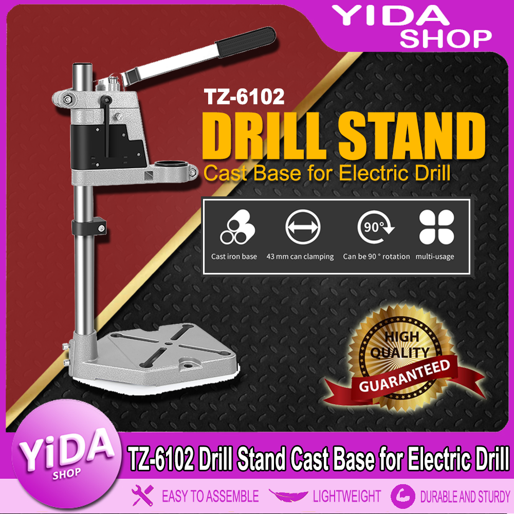 YiDA SHOP Aluminum Bench Drill Press Stand Clamp Base Frame for ...