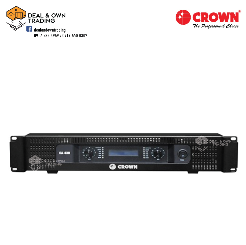 Crown CA-430 430W X 2 Digital Powered Amplifier | Lazada PH