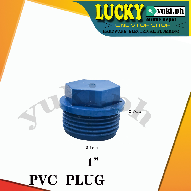 BLUEBEST PVC PIPE PLUG WITH THREAD PIPE FITTINGS | Lazada PH