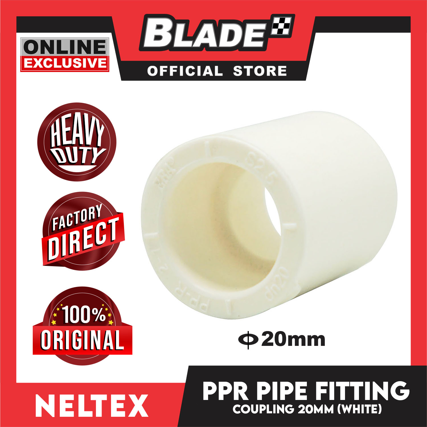 Neltex PPR PVC Fitting Coupling 20mm (1/2'') | Lazada PH