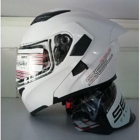 Sec Windstorm V3 Modular Dual Visor With Extra Smoke and Spoiler ...