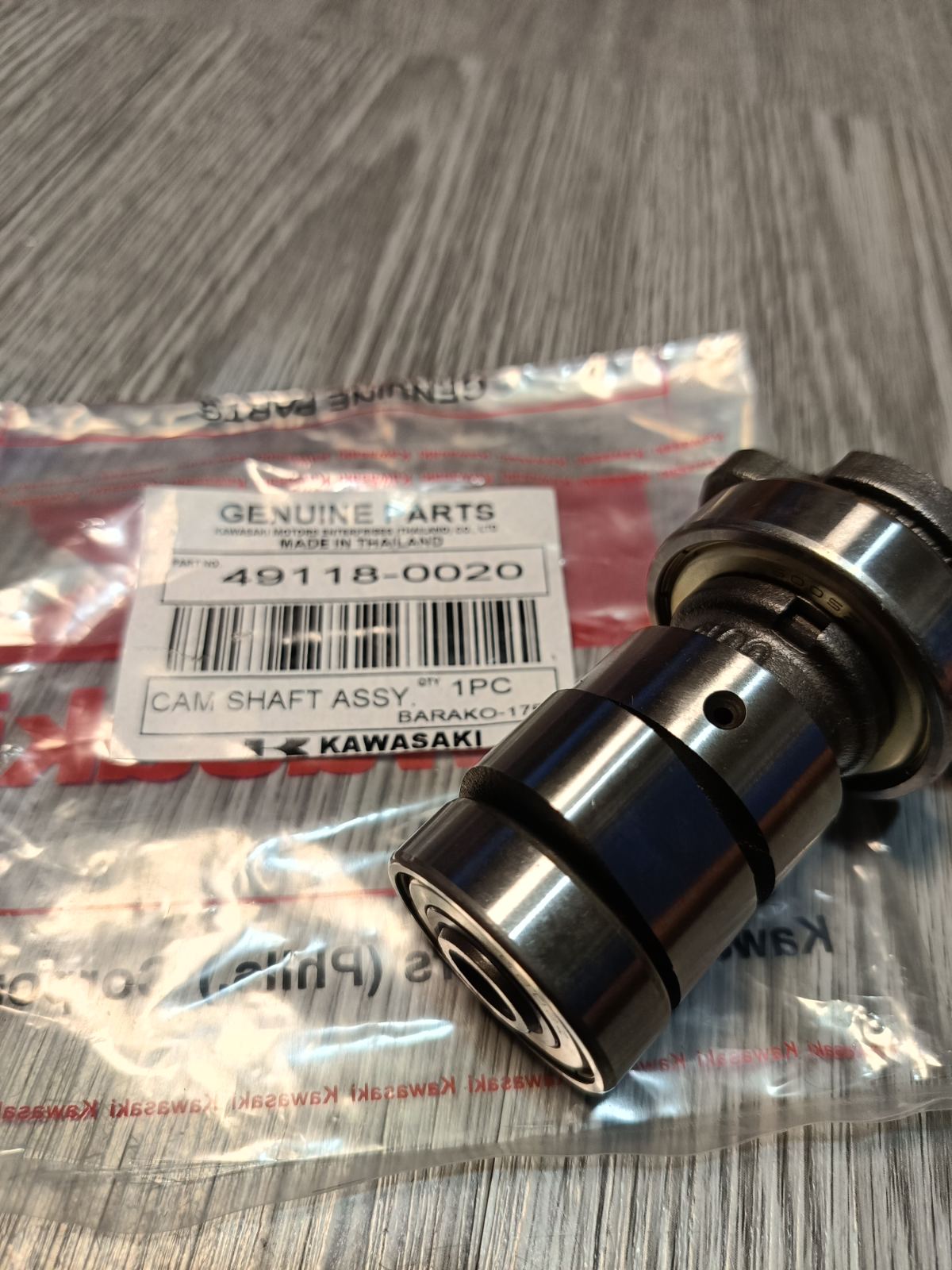 CAMSHAFT ASSEMBLY KAWASAKI BARAKO 175 49118-0020 MADE IN THAILAND ...