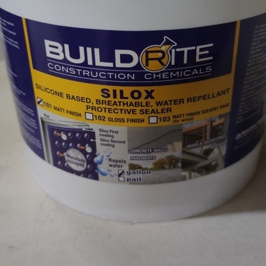 ♬BUILDRITE Silox 101 Emulsion Water Repellent Mold Resistant Matte ...