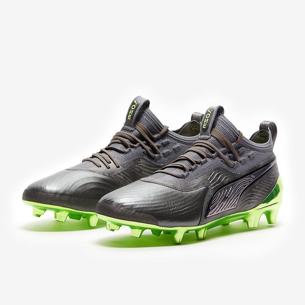 PUMA One 19.1 Limited Edition FG/AG Aged Silver /Charcoal Grey /Fizzy ...