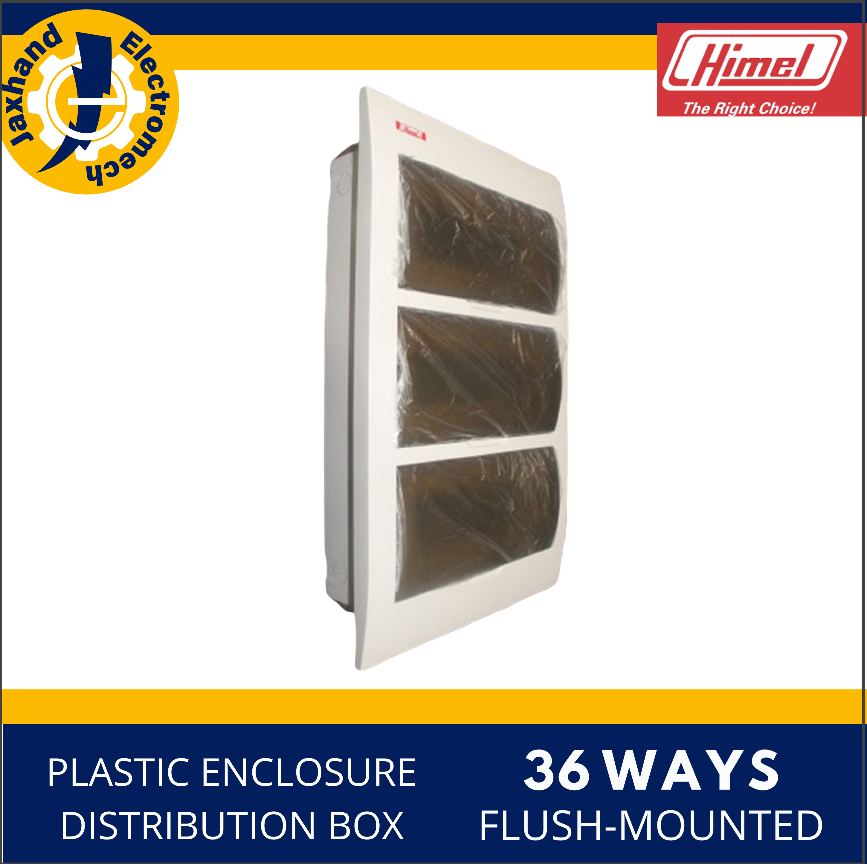 36 WAYS HIMEL PLASTIC ENCLOSURE DISTRIBUTION BOX WITH COMBINATION ...