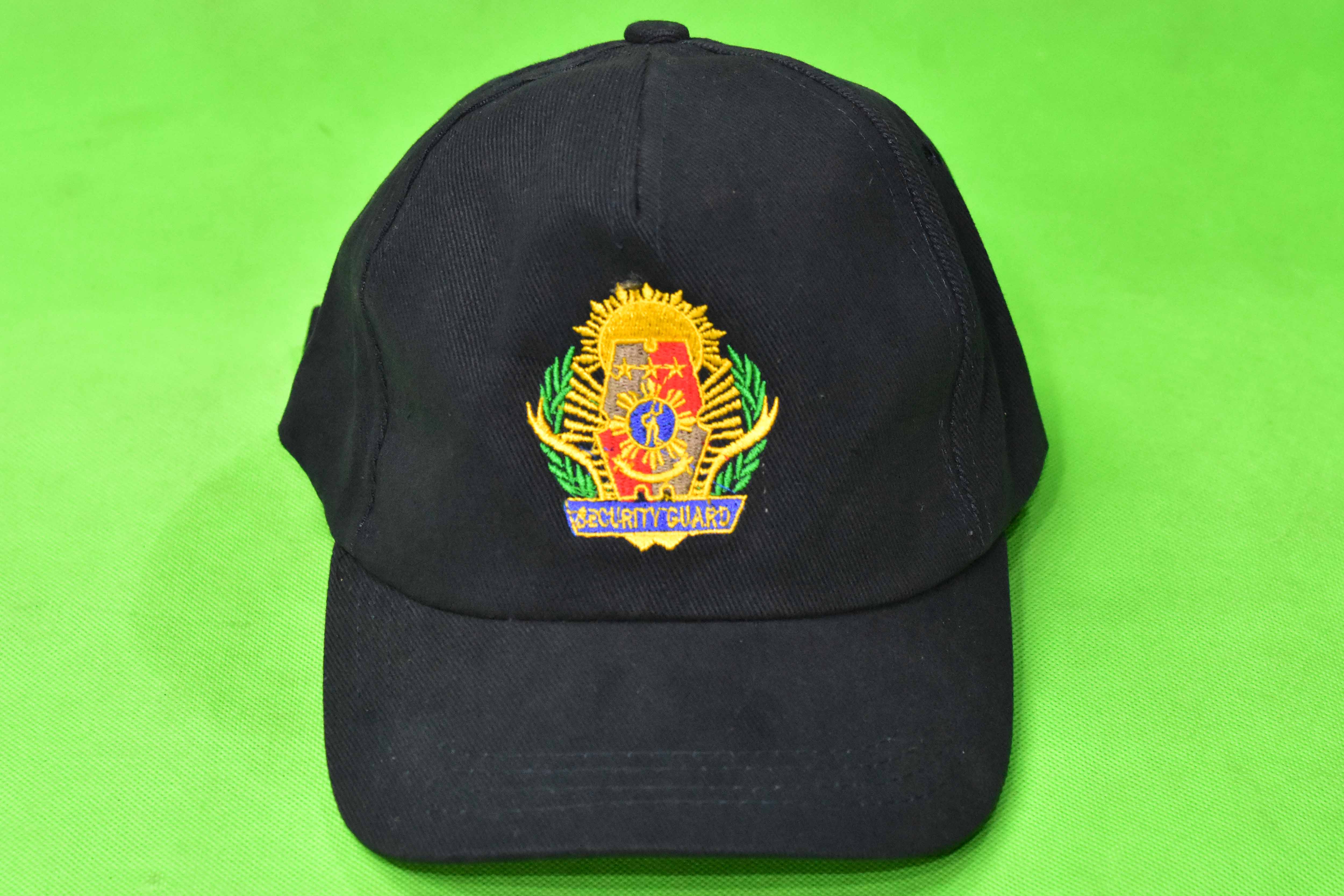 Security Guard Ball Cap Logo Embroidery Dark Blue/Black | Lazada PH