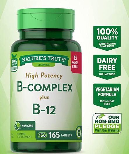 Nature's Truth Vitamin B-Complex + B-12 165 Tablets | Lazada PH