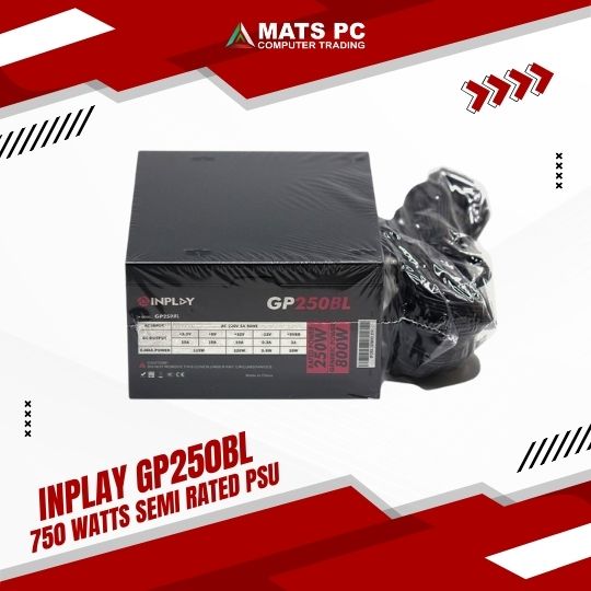 750 WATTS POWER SUPPLY WITH 6 PINS FOR GPU INPLAY | Lazada PH