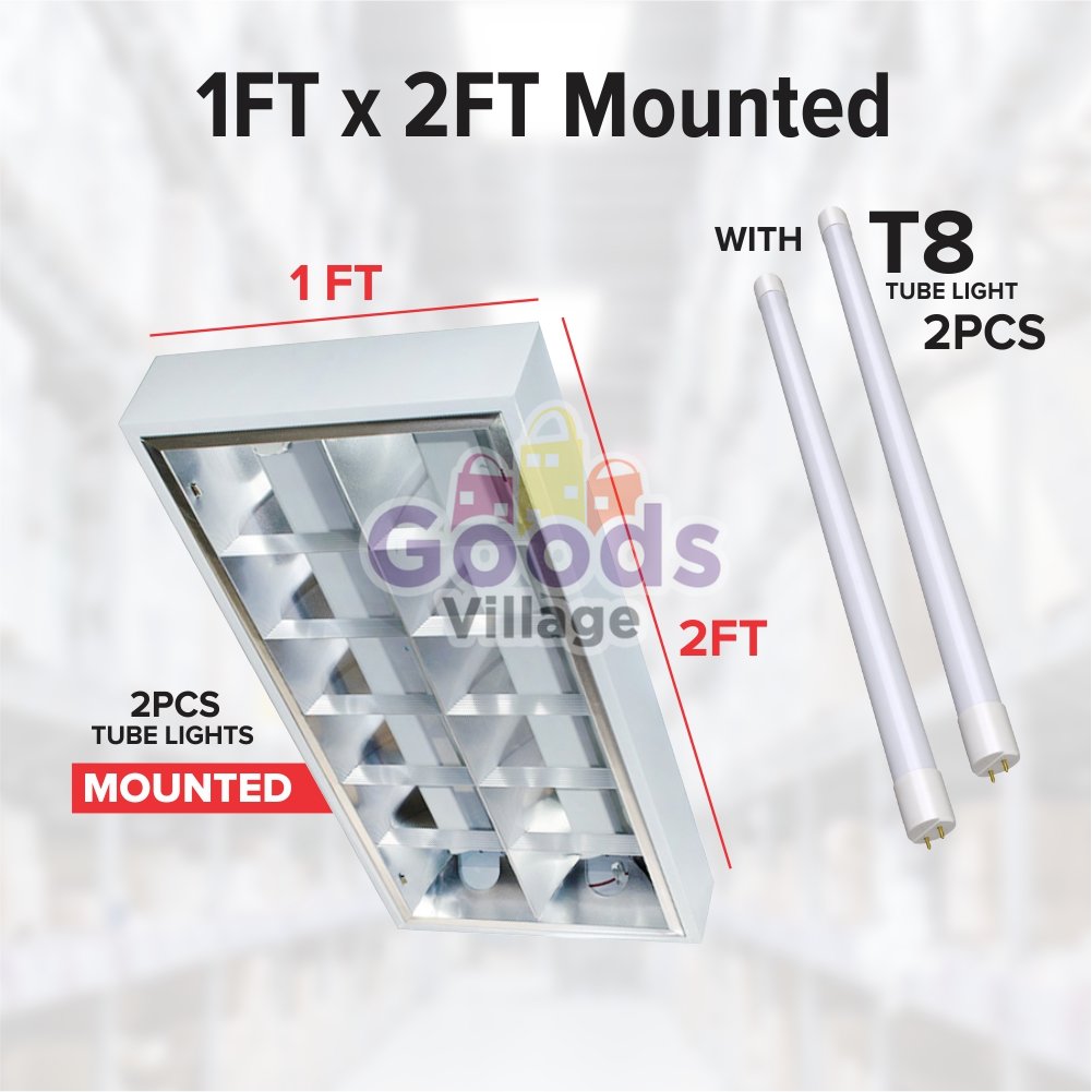 Louver T8 Housing / Prismatic Troffer Fixture / 5 Years Warranty ...