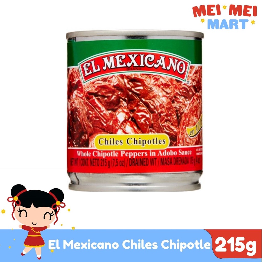 El Mexicano Chiles Chipotle Peppers in Adobo Sauce 215g | Lazada PH