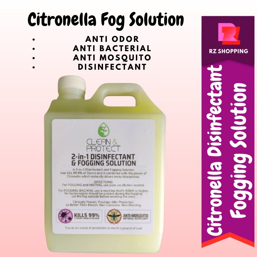 Citronella Disinfectant Solution for Fogging Machine and Misting Spray ...