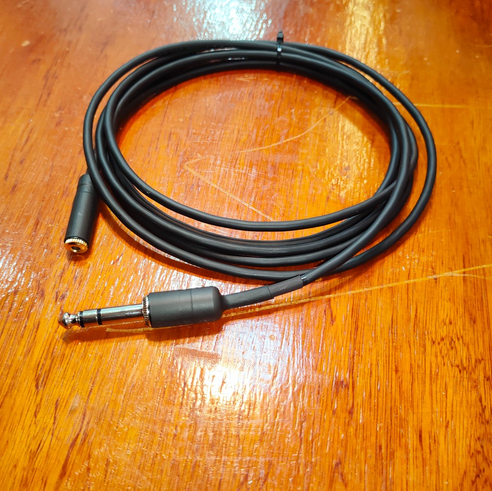 In Ear Monitor Extension Adapter 3.5mm Female TRS to 6.35 male TRS ...