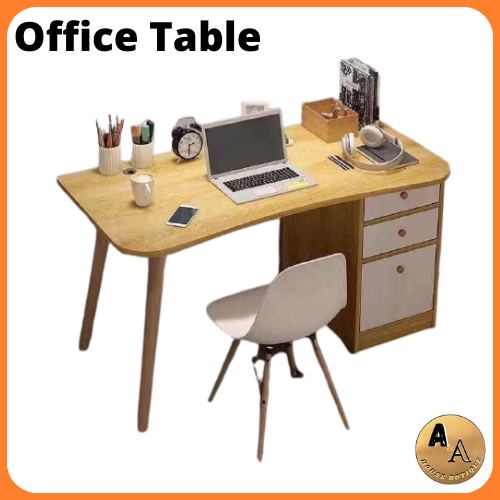 Office Desk, Computer Table, Online Class Table - 3 Drawers without ...