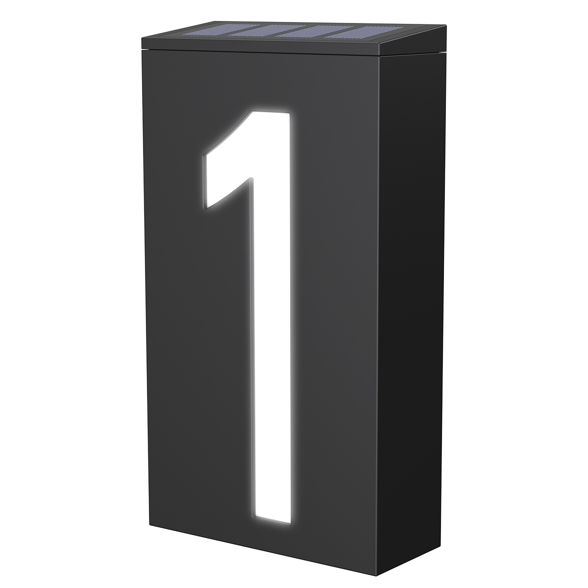 LED House Number Solar Led Light Outdoor Garden Solar Number Door Plate ...