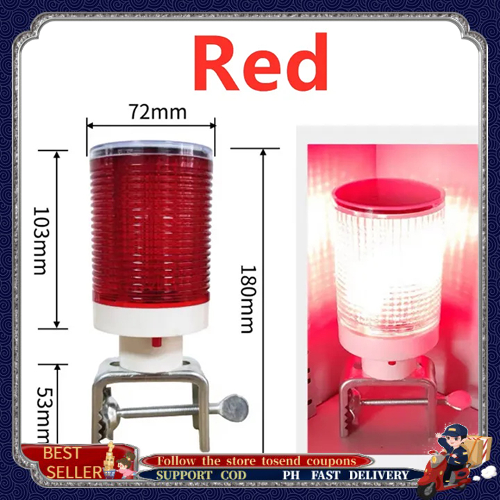 Solar Warning Light, Waterproof LED Strobe Safety Warning Flashing Lights | Lazada PH