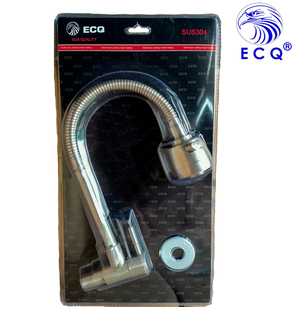 ECQ 360° Universal Single Cold Flexible SUS 304 Shower Kitchen Laundry ...