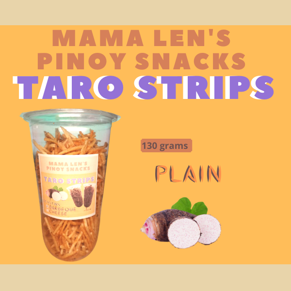Mama Lens Store -Taro Strips Plain Flavor Aprox. 130 grams Vegetable ...