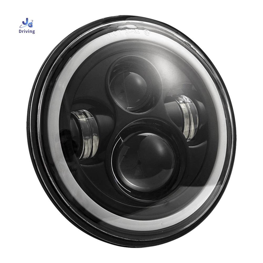 2PCS 7inch H4 Car Light LED Headlight DRL Angle Eyes Ring Halo 12V 24V ...