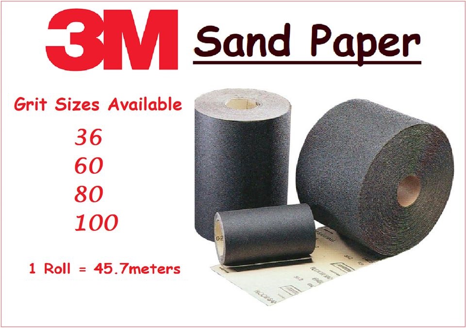 3M Floor Sanding Or Sand Paper Abrasive Grit60 80 , 100 PER 1Meters ...