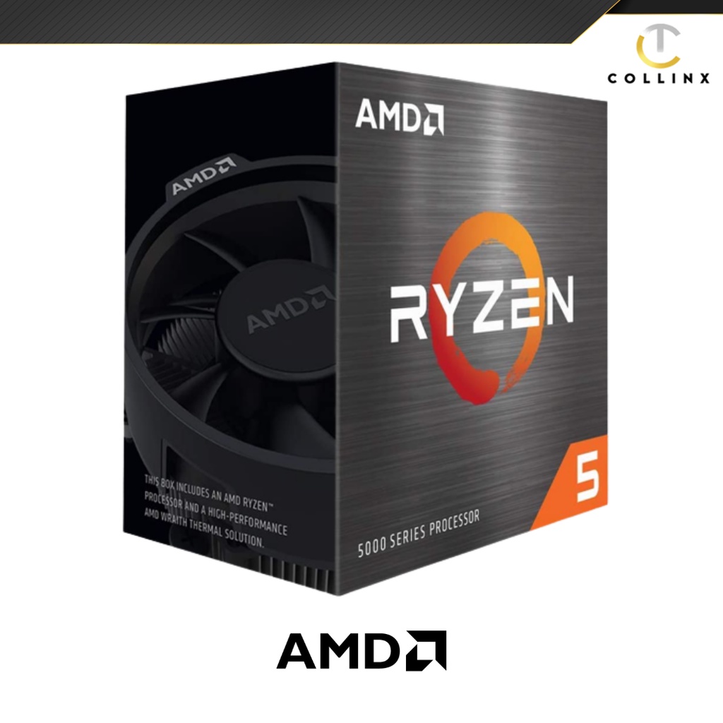 AMD Ryzen 5 5500 Gaming Desktop Processor | 6 Cores 12 Threads AM4 DDR4 | with CPU Cooler Fan ...