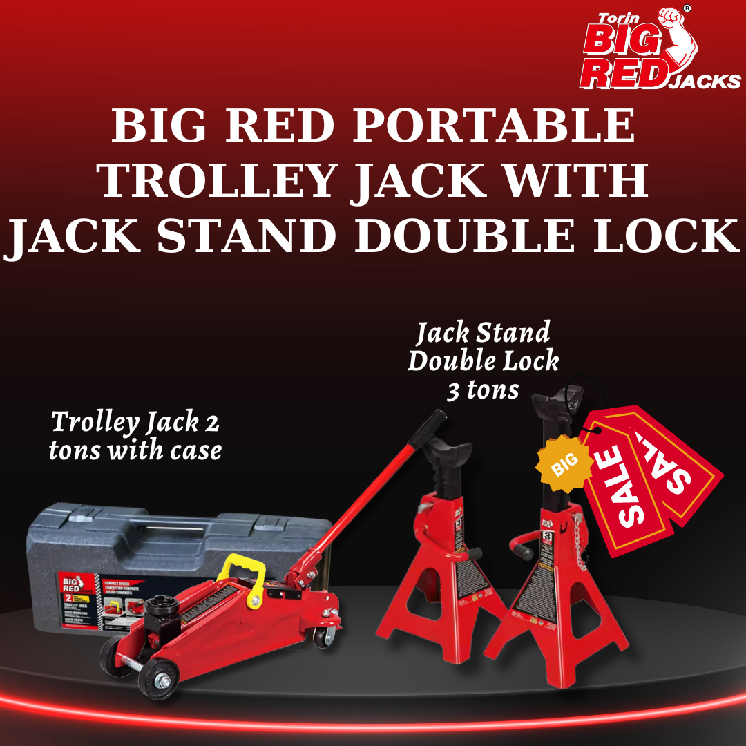 Big Red Hydraulic Crocodile Floor Jack (Portable) | Lazada PH