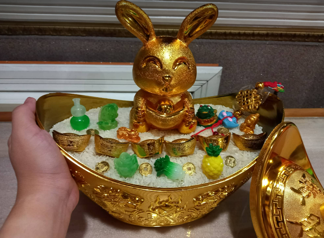 LUCKY CHARM COMPLETE ALL LUCK 2023 WATER RABBIT JUMBO PROSPERITY BASKET ...