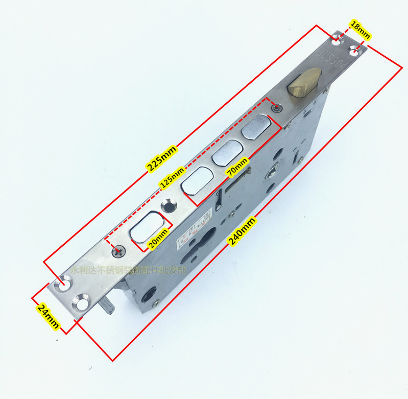 Stainless Steel Lock Body Copper Bolt Anti-Theft Door Mortise Lock Body ...