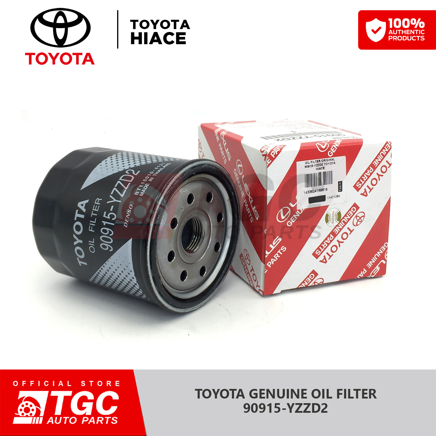 Toyota Genuine Oil Filter FORTUNER / INNOVA / HI-LUX / HI-ACE 90915 ...