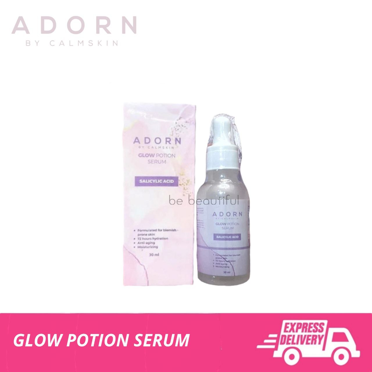 Adorn Glow Potion Toner AHA BHA (120ml) Adorn Glow Potion Serum ...