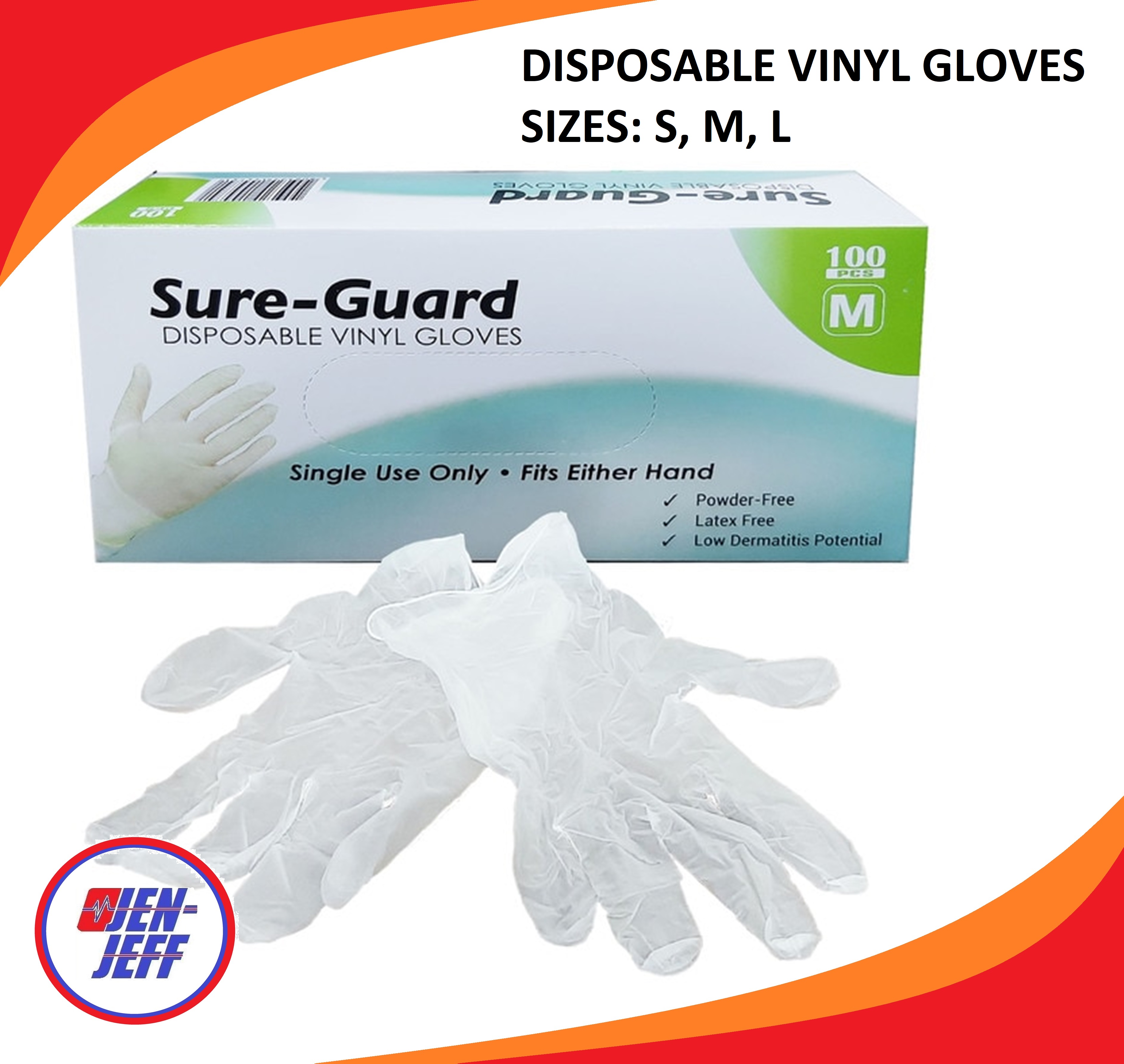 Vinyl Gloves Disposable Vinyl Gloves Sizes Small, Medium, and Large ...