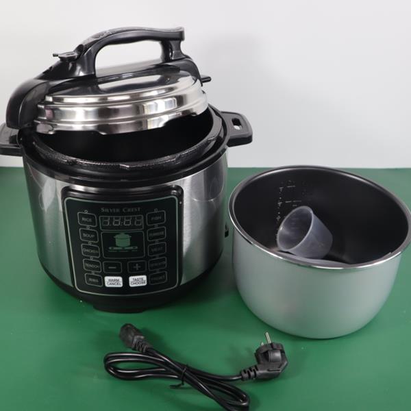 Hot 5L Multifunctional Electric Pressure Cooker Silver crest Timer Rice ...