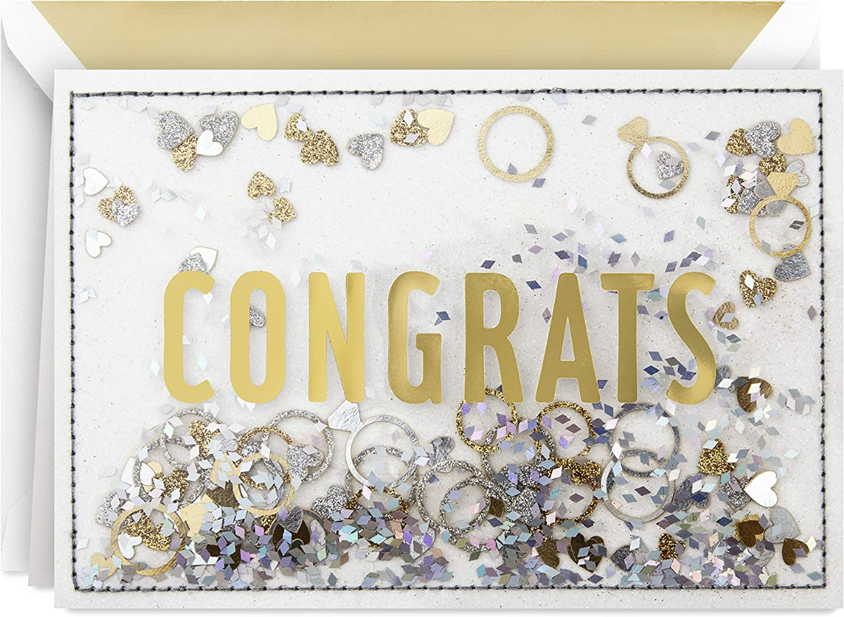 Hallmark Signature Congratulations Engagement Card, Bridal Shower Card ...