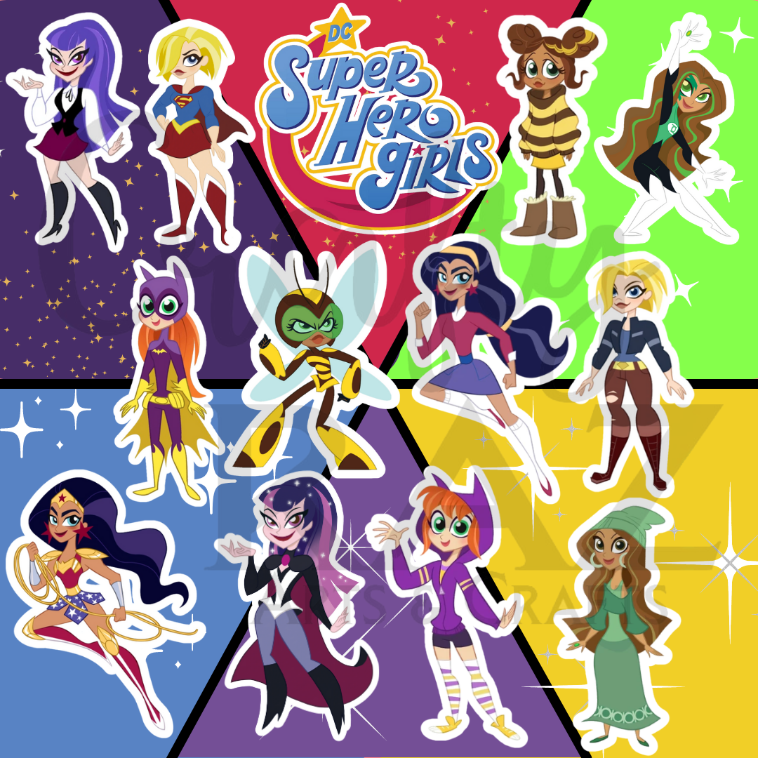 Super Hero Girls Stickers (12 pcs per sheet/set) | Lazada PH