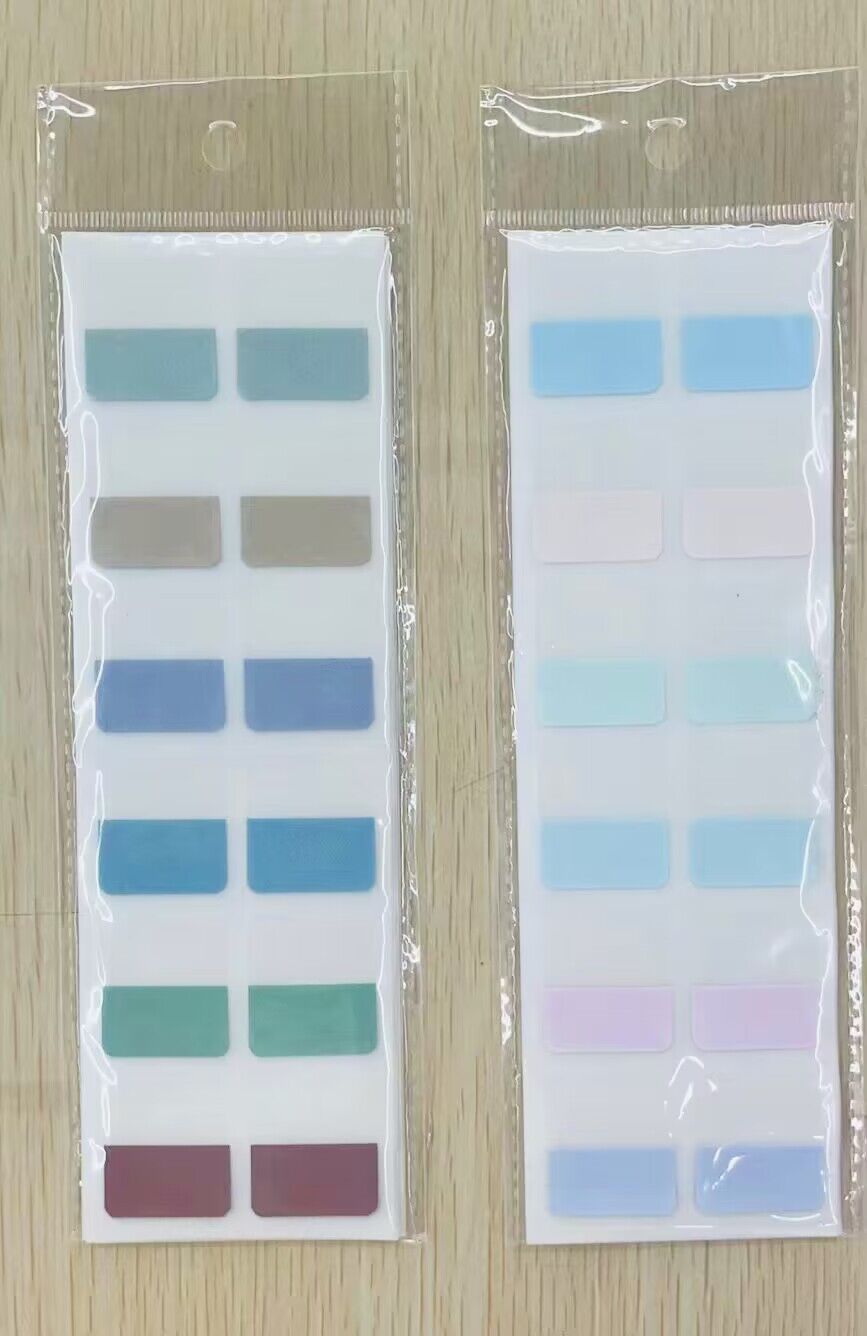 60 Sheets Transparent Index Label Office Classification Sticker Sticky ...