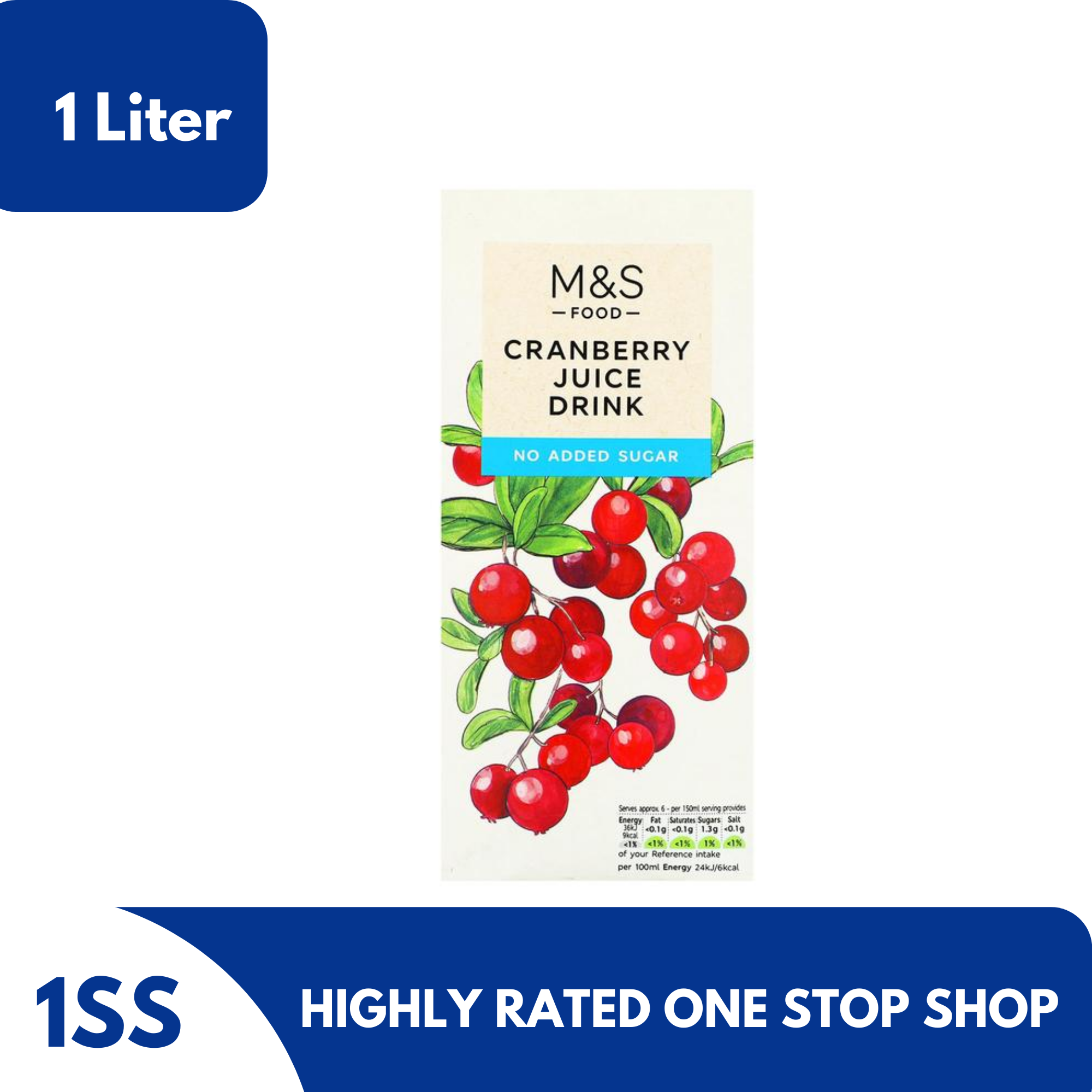 M&S Cranberry Juice Drink No Added Sugar, 1Liter | Lazada PH