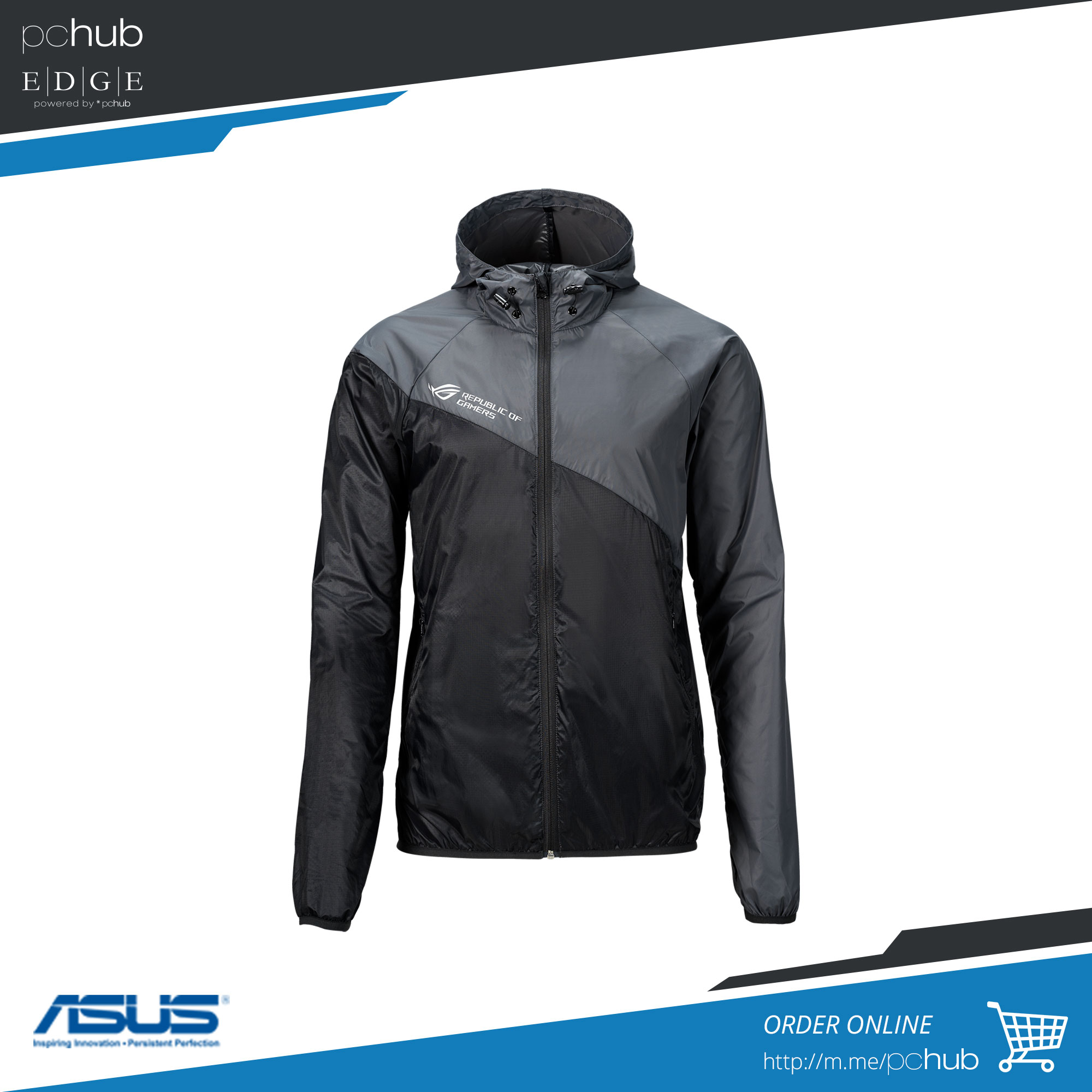 PChub | Asus ROG Jacket, CJ2000 Windbreaker, medium | Lazada PH
