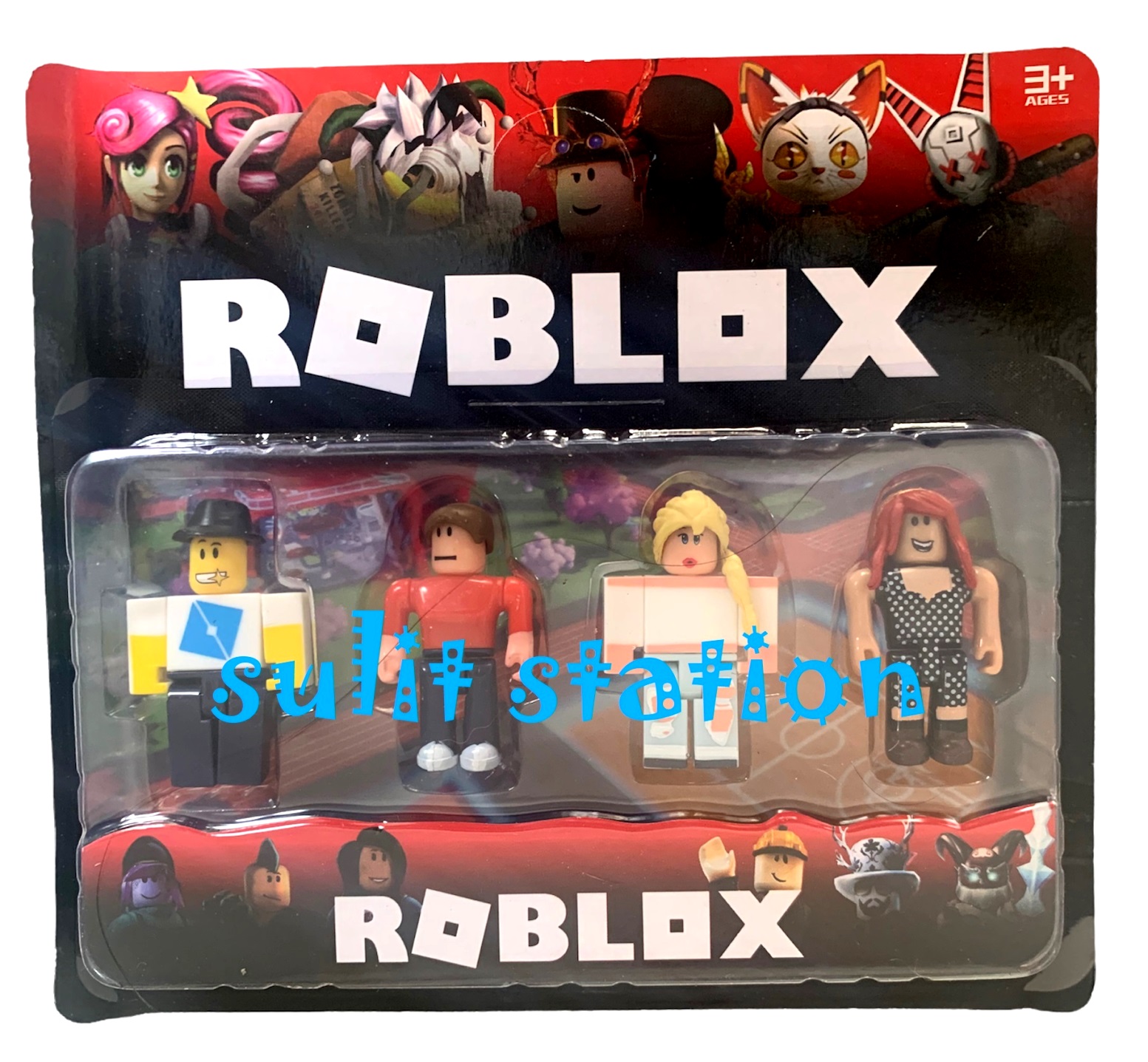 set of 4 ROBLOXX ROBLOX MINIFIGURES BLOCKS COLLECTIBLE ACTION TOY ...