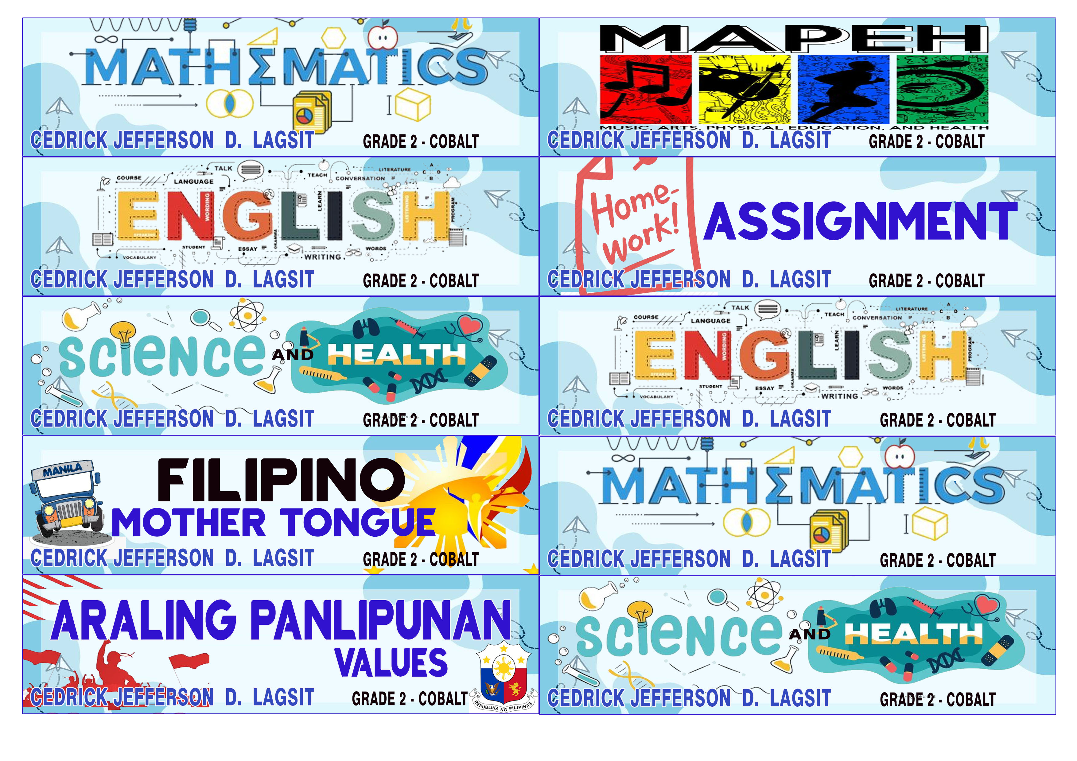 Name tag sticker/name tag id pvc/laminated/subject sticker | Lazada PH
