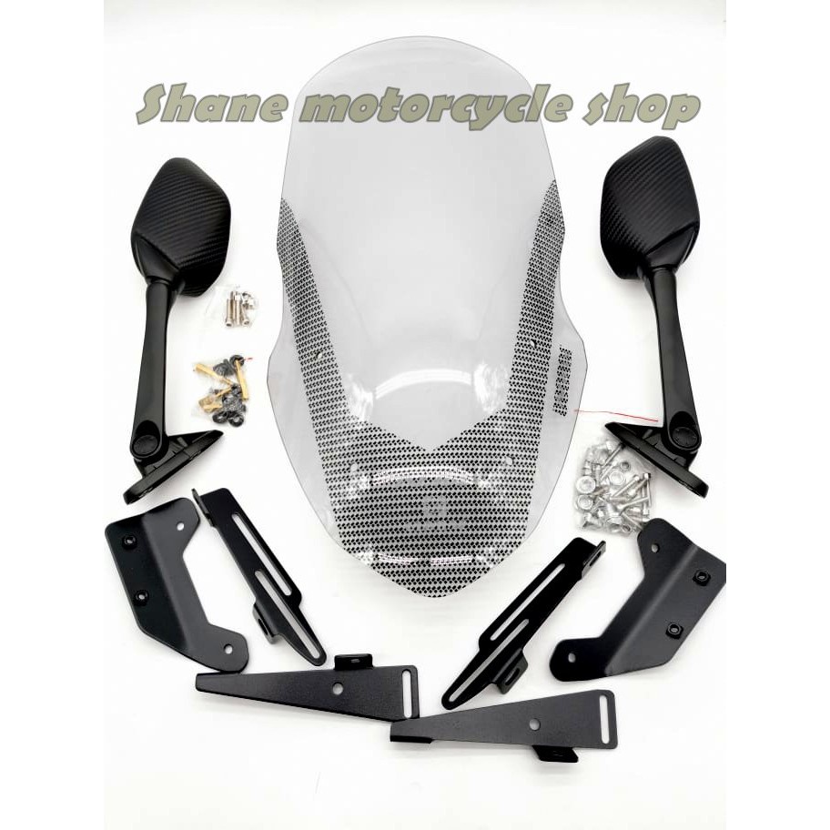 Motorcycle accessories Rain Visors Quick Throttle visor nmax with side ...