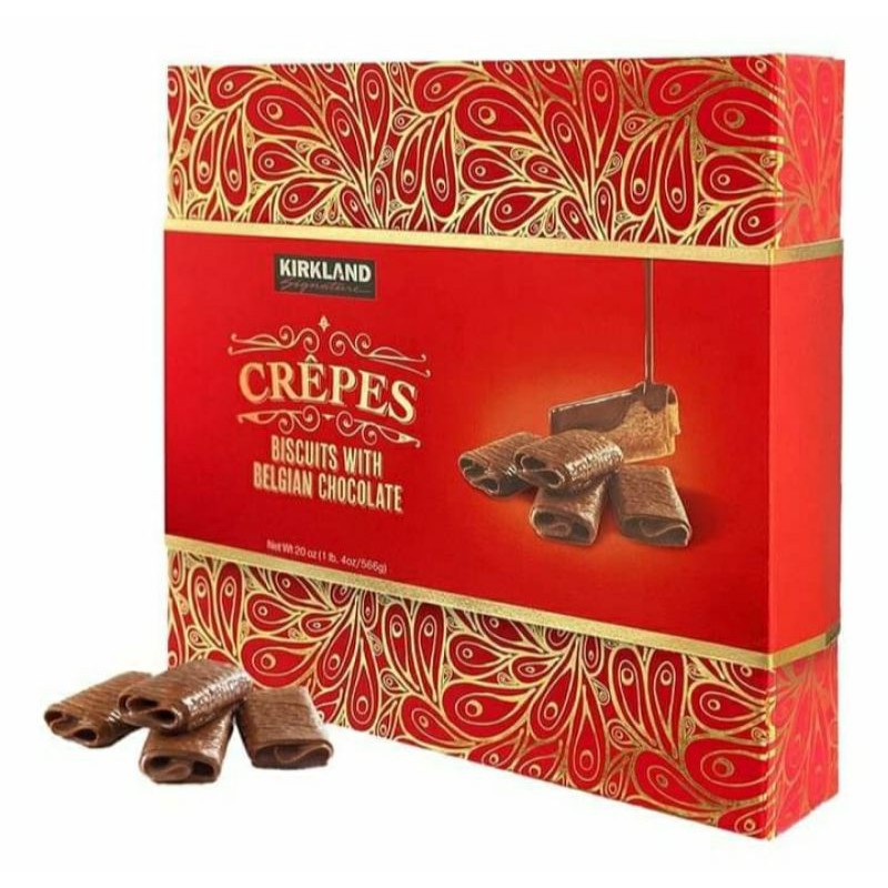 Kirkland Signature Crepes Biscuits with Belgian Chocolate (566g) - RED | Lazada PH