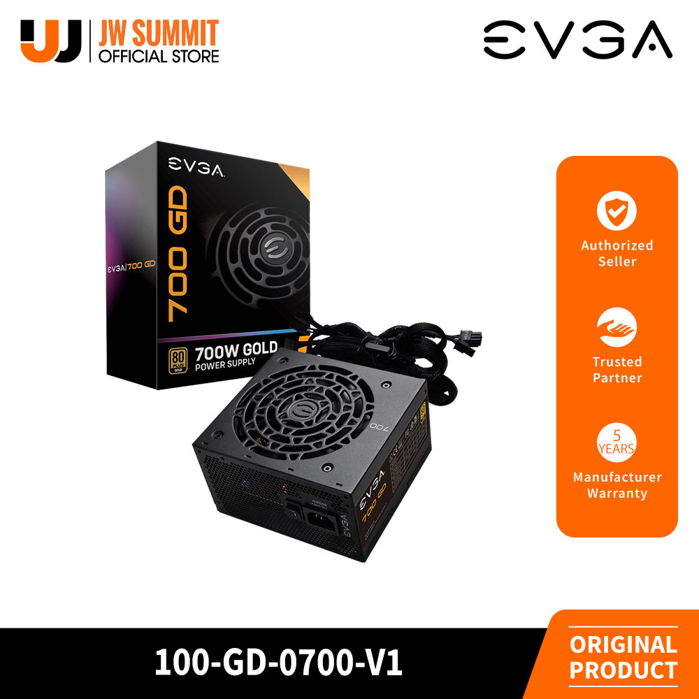 EVGA 700 GD 80 Plus Gold Certified ATX 240V Power Supply (100-GD-0700 ...