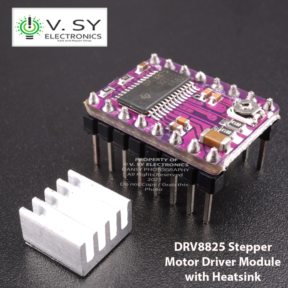 DRV8825 Stepper DC Motor Driver Module Board with Heatsink DRV 8825 ...