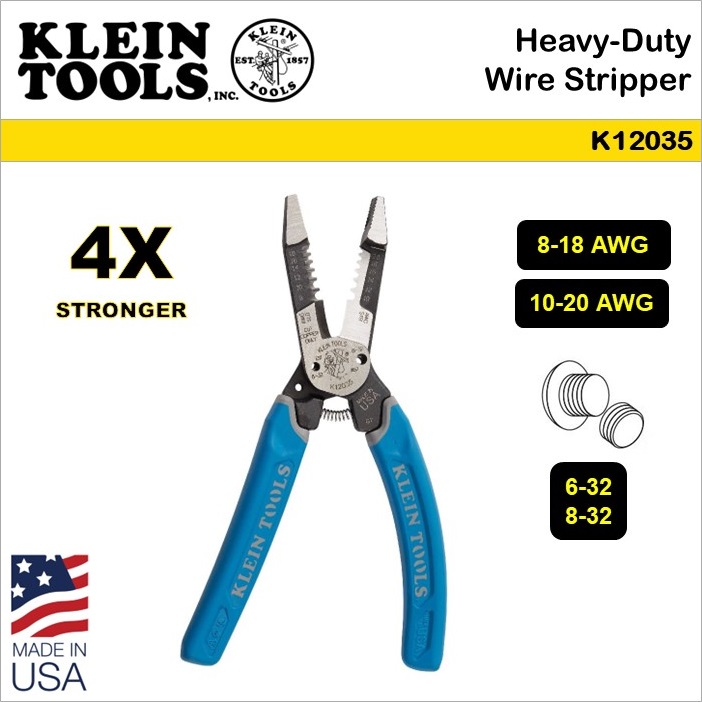 Klein Tools Heavy Duty Wire Stripper - K12035 | Lazada PH