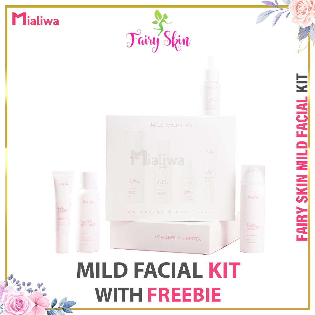 FairySkin Premium Brightening Kit, Derma Facial Set, Mild Facial Kit ...
