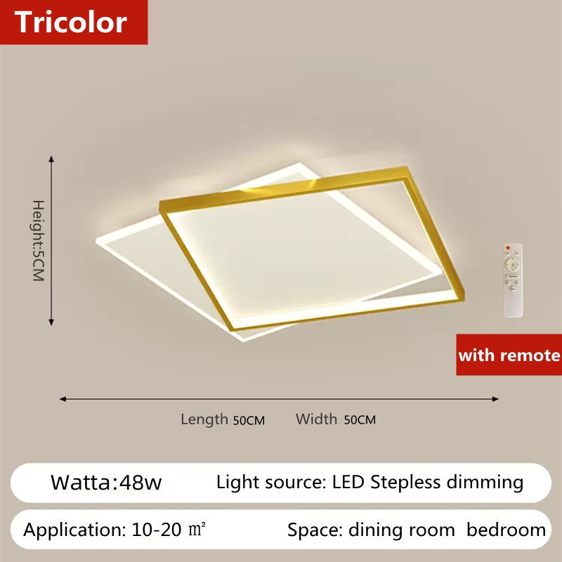 【STAR】Modern Living Room Simple Ceiling Lights Center Light LED Tri ...