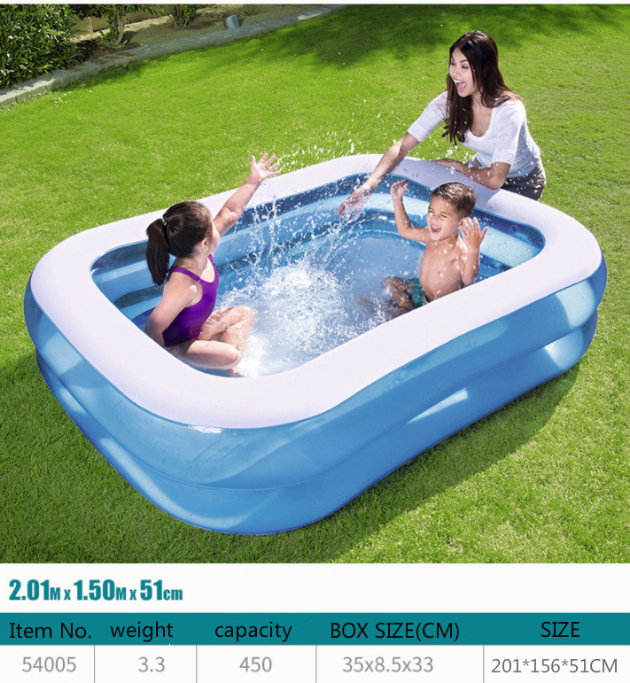 Family Kids Swimming Pool Full Sized Inflatable Lounge Pool Children ...