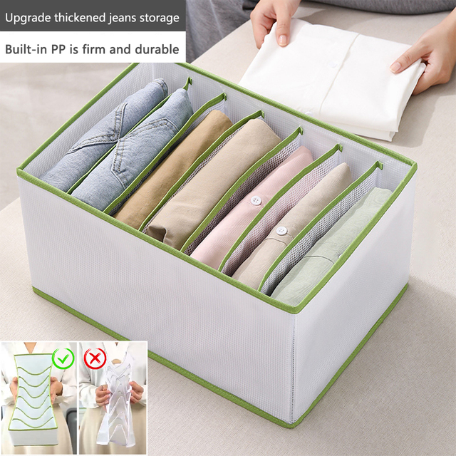 Large Box Storage Clothing Organization System For Jeans Shirt Pants ...