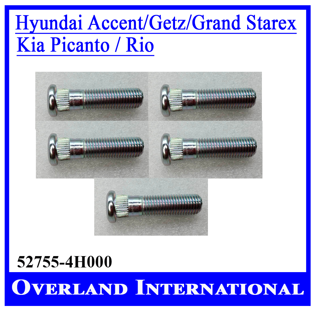 MAGWHEEL NUT 52950-02000 (Sold By 5pcs) / HUB BOLT 52755-4H000 (Sold By ...